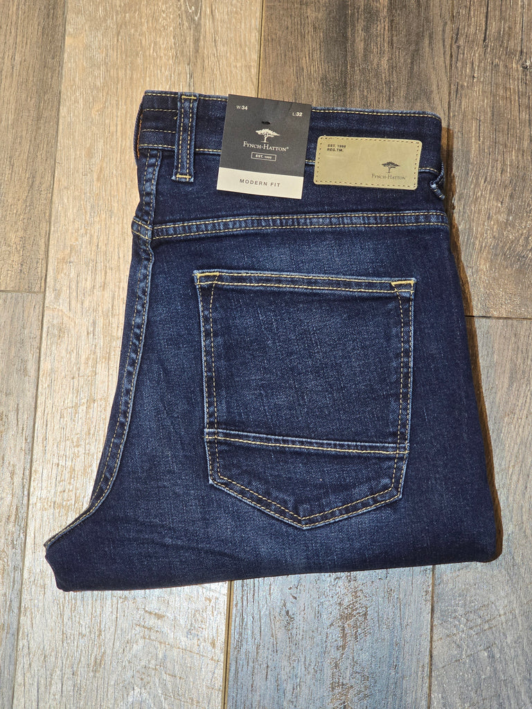 FYNCH-HATTON TAPERED SLIM FIT JEANS - MID BLUE – Retreat Clothing