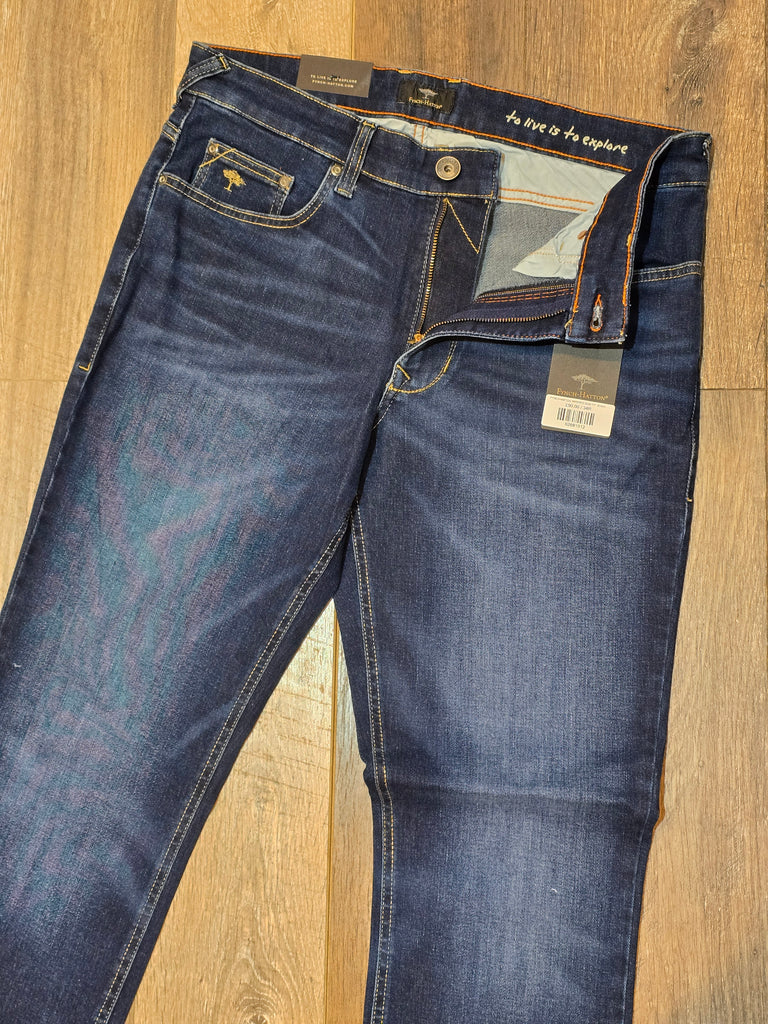 FYNCH-HATTON TAPERED SLIM FIT JEANS - MID BLUE – Retreat Clothing