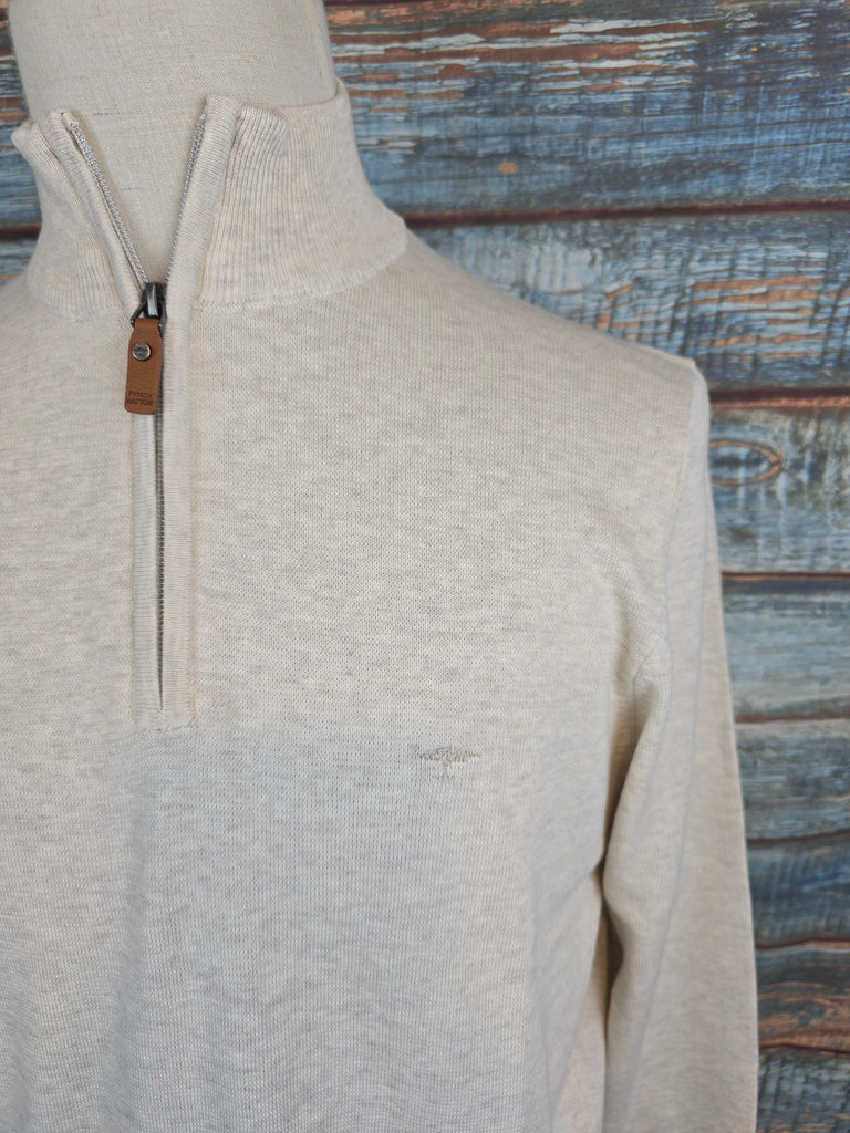 FYNCH HATTON Air Cotton 1/4 Zip Knit Top – Retreat Clothing