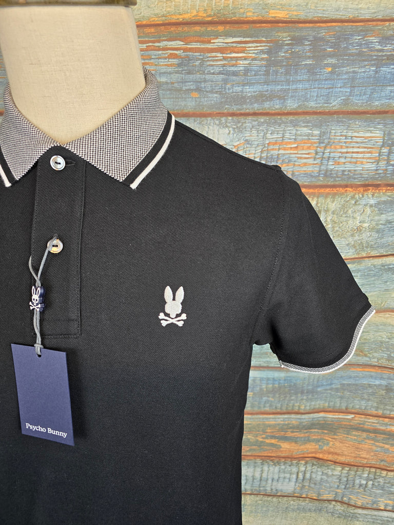 PSYCHO BUNNY Evandale Oxford Collar Pique Polo – Retreat Clothing
