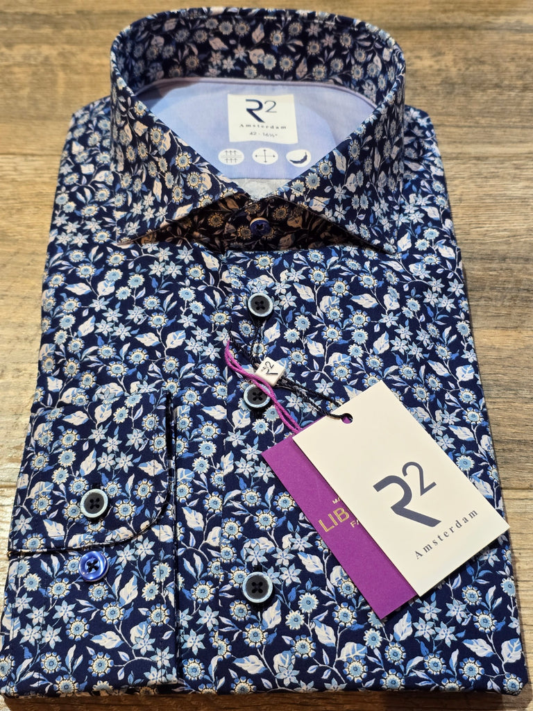 R2 - Amsterdam Long Sleeve Liberty Fabric Cotton Shirt – Retreat Clothing
