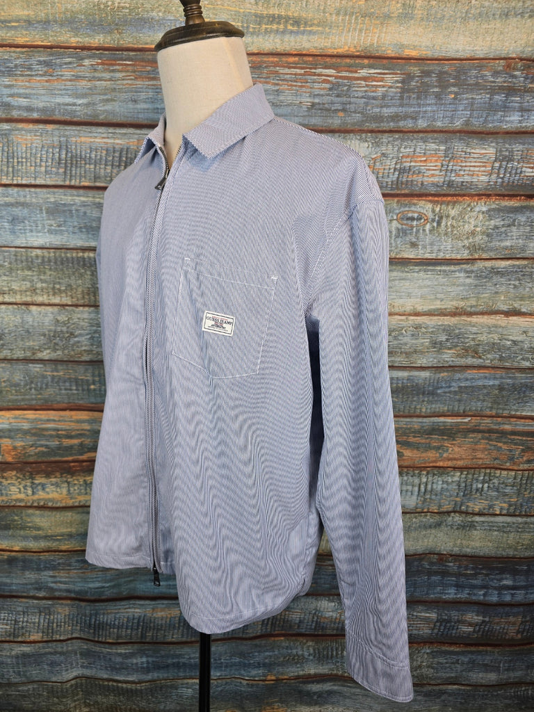 Guess Jeans Ultra light striped cotton Jacket – Retreat Clothing