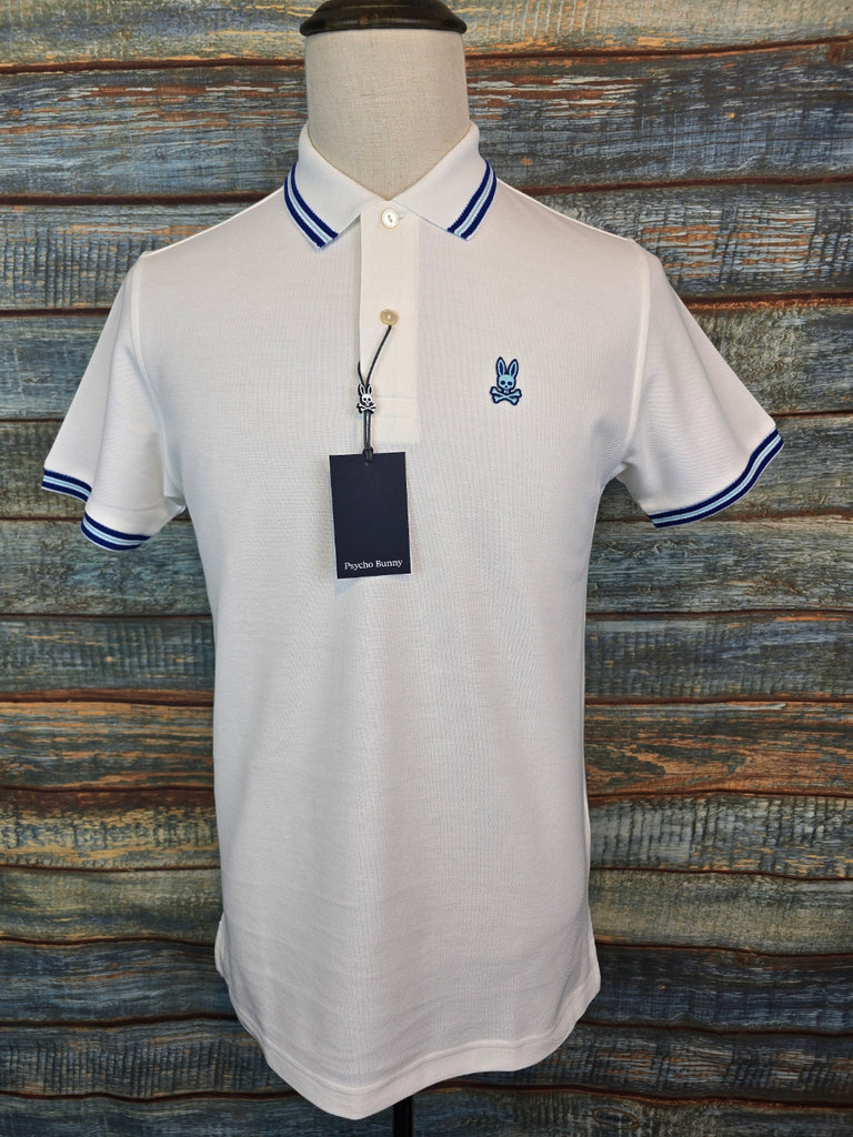 PSYCHO BUNNY Clark pique polo shirt – Retreat Clothing
