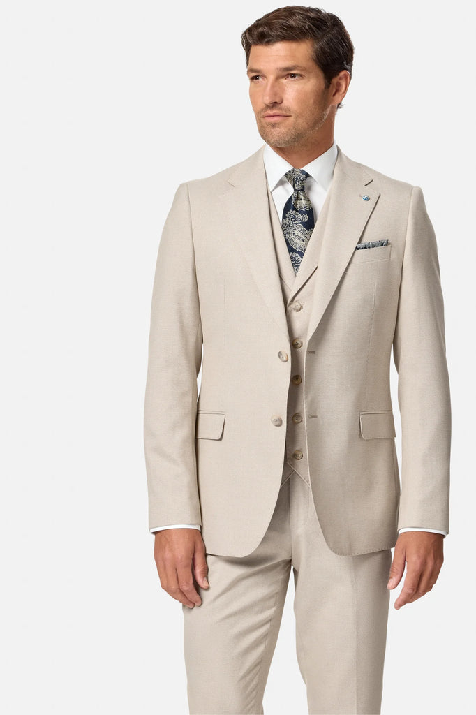 Benetti Signature "Albert" Stone 3 piece Suit – Retreat Clothing